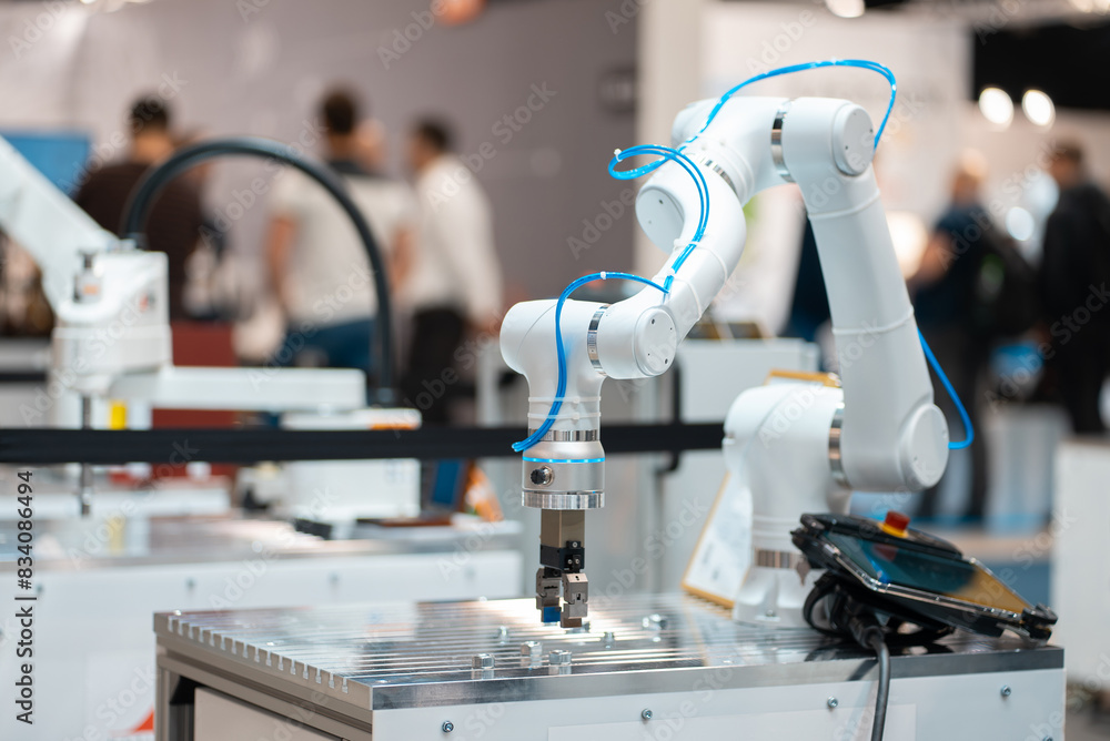 automated programmed robotic arm for manufacturing and industrial lines ...