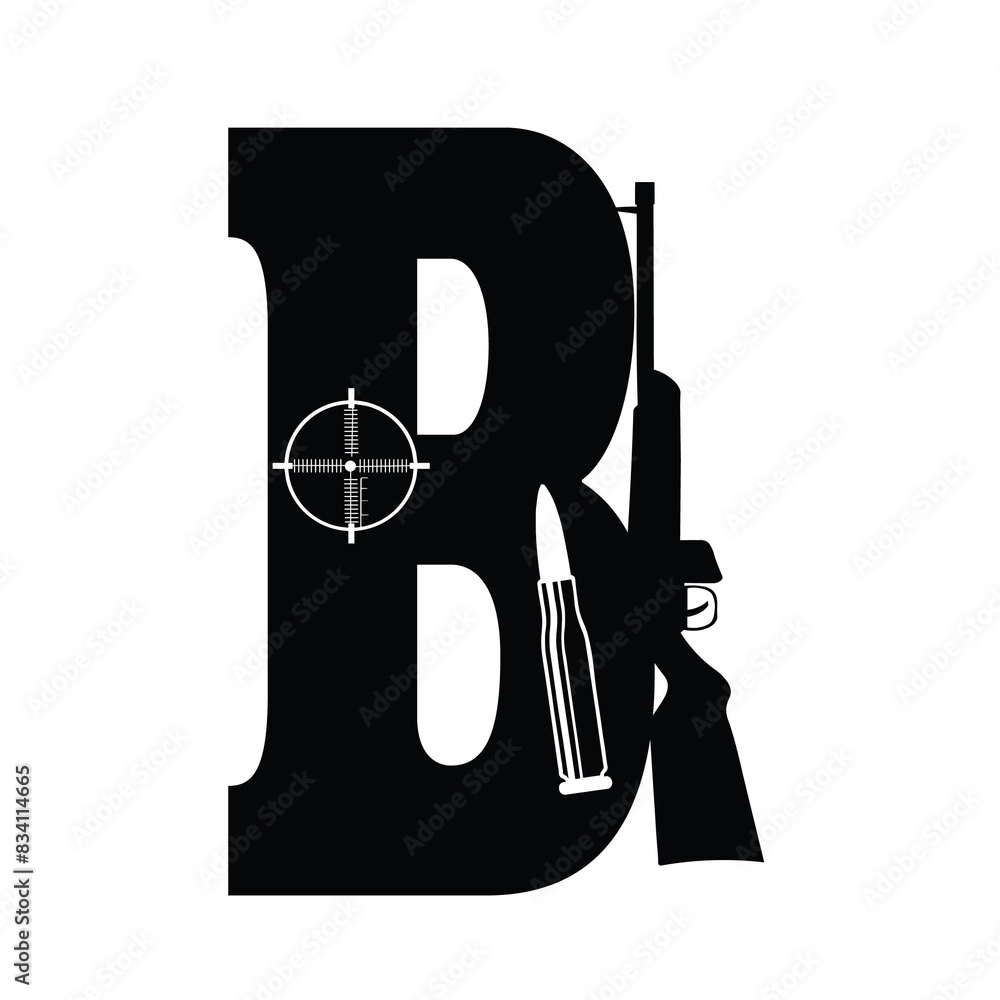 Foto de Gun Alphabet Font Letters Svg, Second Amendment Dad Rifle, 2nd ...
