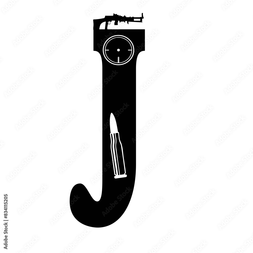 Gun Alphabet Font Letters Svg, Second Amendment Dad Rifle, 2nd ...