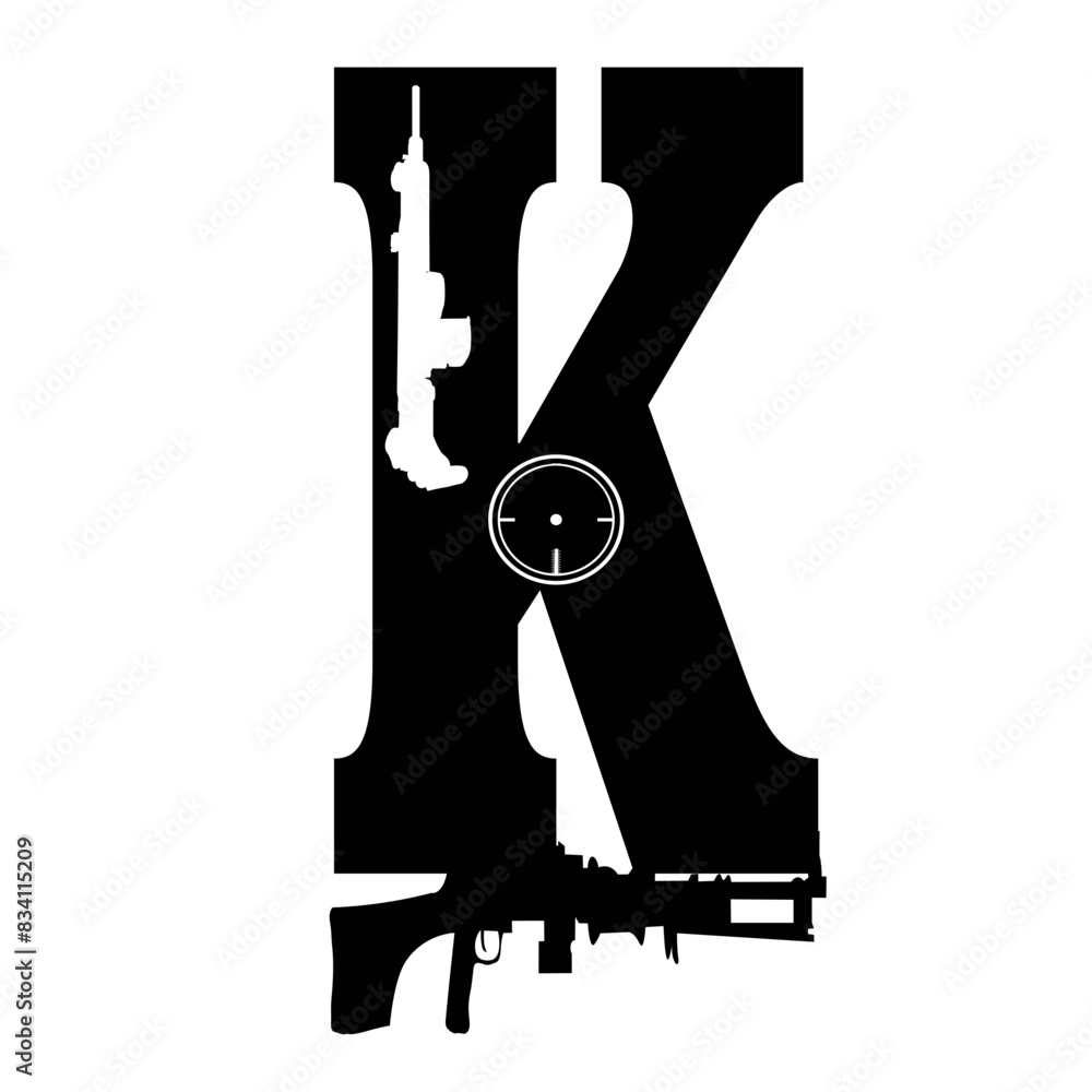 Gun Alphabet Font Letters Svg, Second Amendment Dad Rifle, 2nd Amendment Svg, Dad Svg, Army Svg ...
