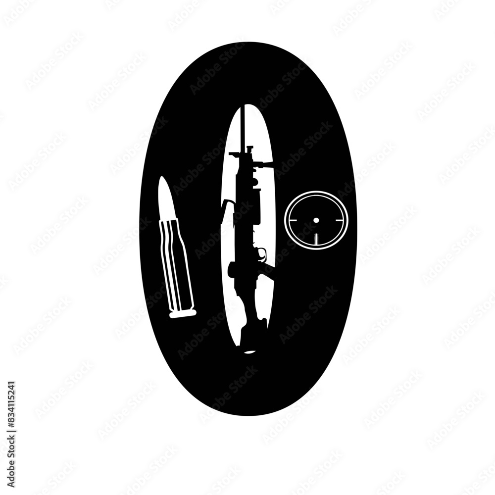 Gun Alphabet Font Letters Svg, Second Amendment Dad Rifle, 2nd ...