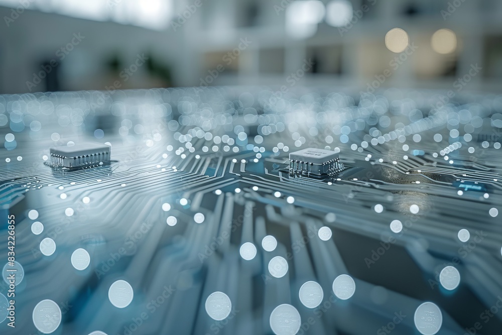 Brain-infused architectural concept on home blueprint, merging ...