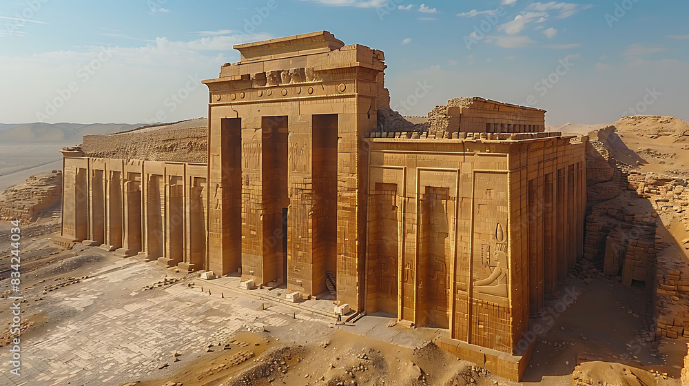 Envision archaeological site of Nippur where the temple complex dedicated to Enlil the chief ...