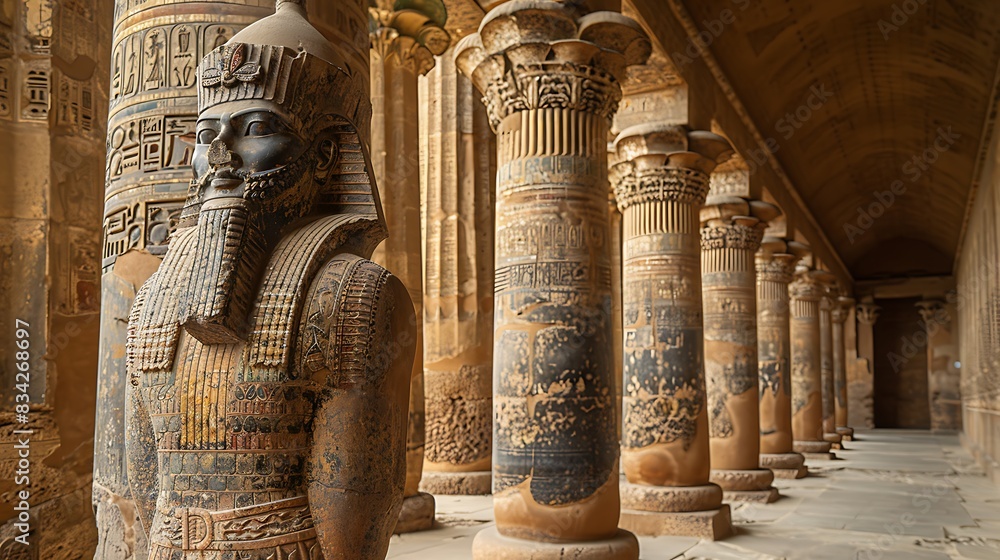 Step into palace of Gudea in Lagash adorned with statues and ...
