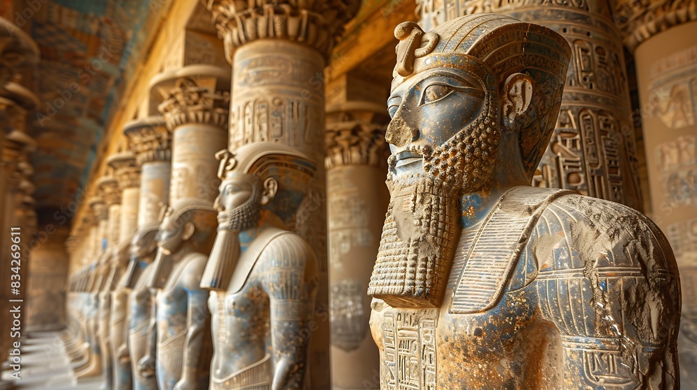 Step into palace of Gudea in Lagash adorned with statues and ...