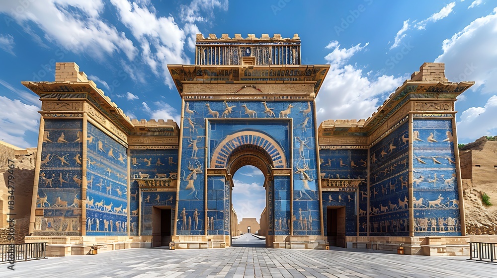 NeoBabylonian Empire under Nebuchadnezzar II with the Ishtar Gate and ...