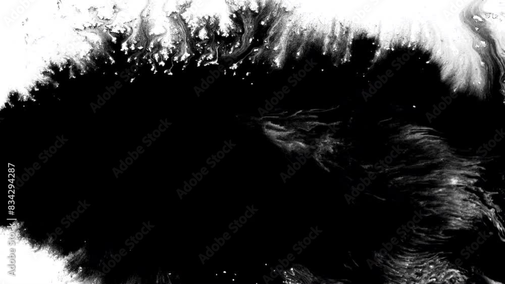 ink transition on white screen, drop texture, ink transition splatter ...