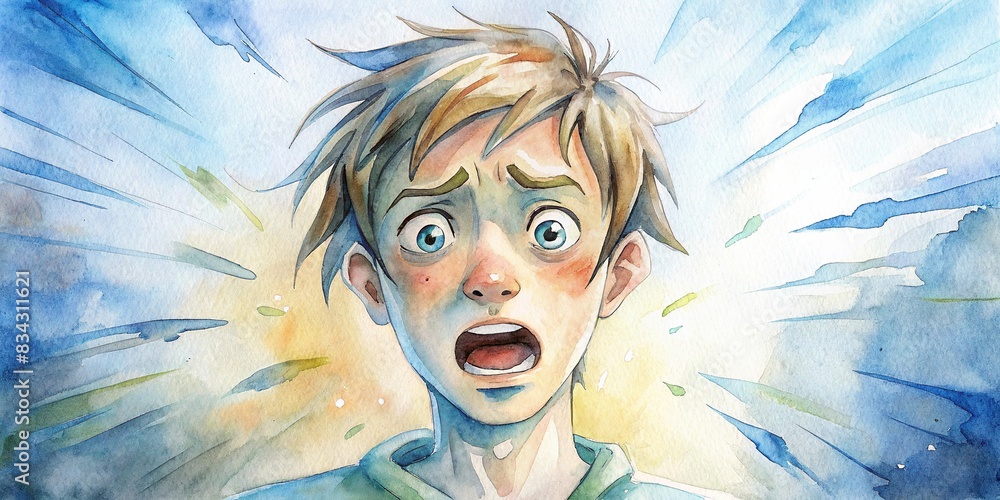 Manga comic expression with funny doodle strokes and hand drawn ...