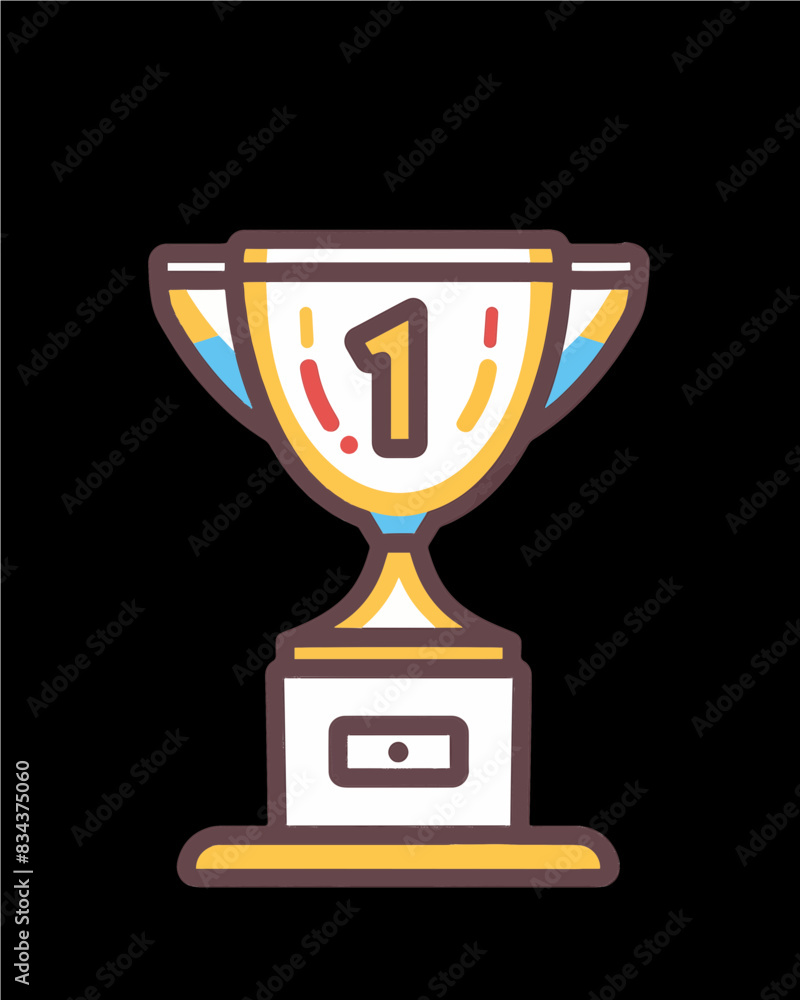 winner #1 trophy number one winner's golden shine winner's circle brand ...