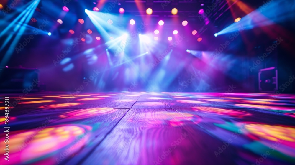strobe lights illuminating a dance floor background wallpaper night ...