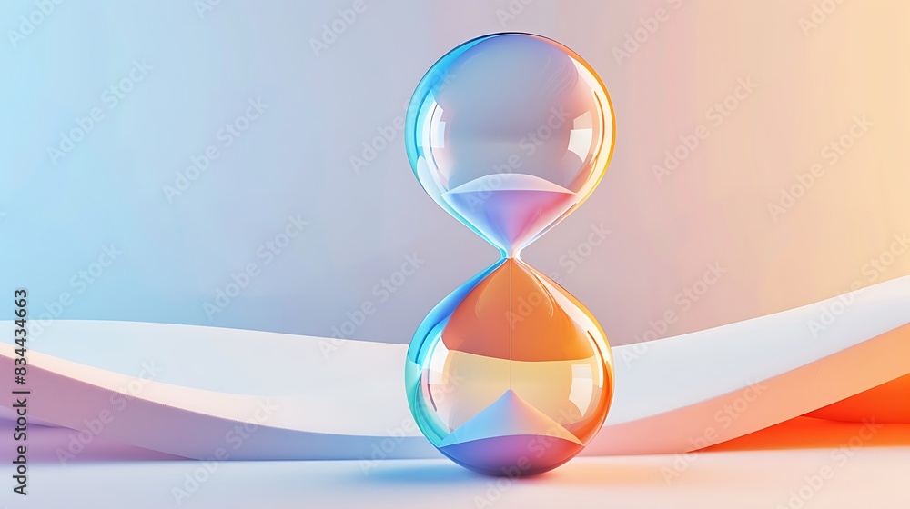 Simple Hourglass minimal background, Hourglass shapes, modern and clean ...