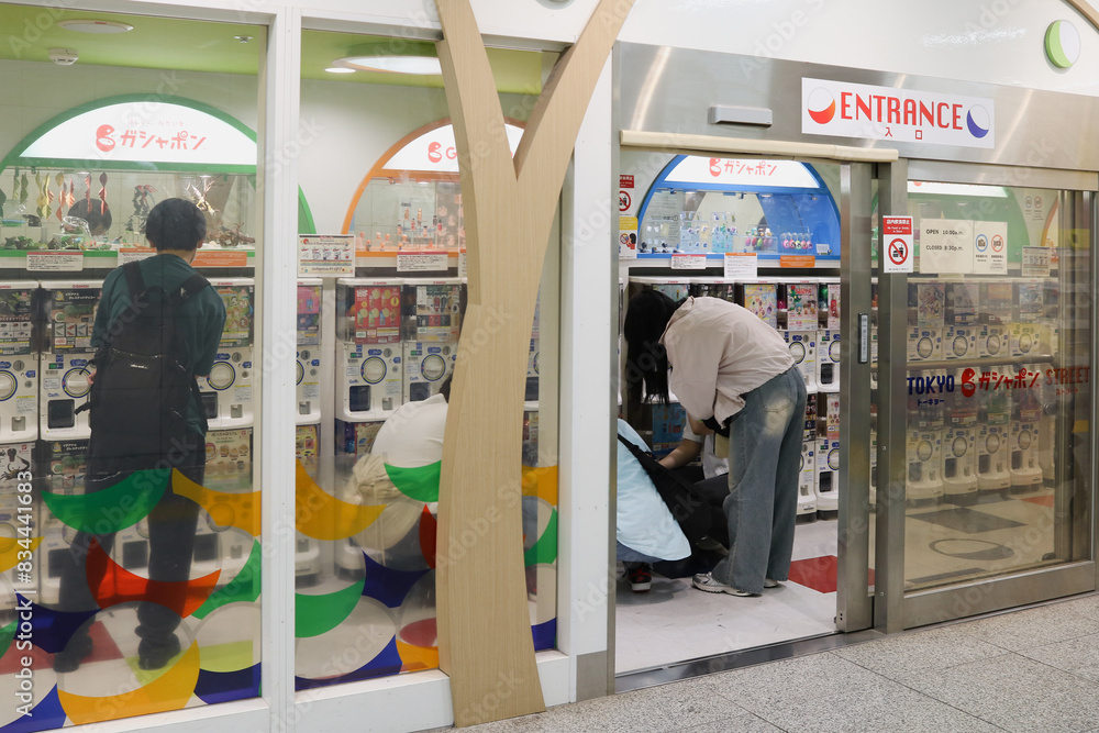 TOKYO, JAPAN - May 30, 2024: Tokyo Gashapon Street store on First ...