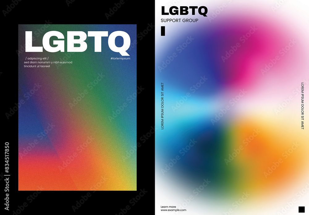 LGBTQ Poster Template With Generative AI Stock Template | Adobe Stock