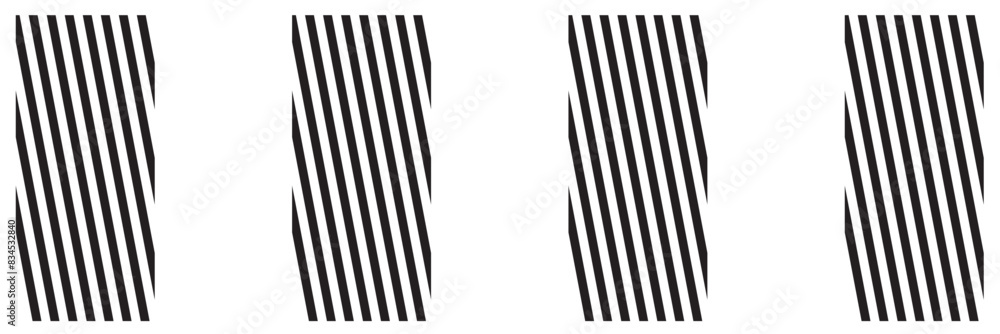 Slash line border. Diagonal parallel lines divider strip. Tilt strip ...