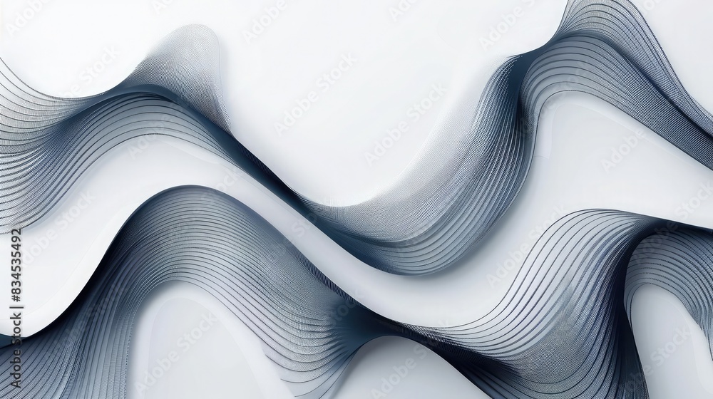 abstract background with waves,abstract line art with smooth, curved ...