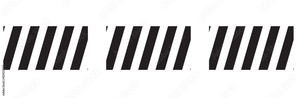 Slash line border. Diagonal parallel lines divider strip. Tilt strip ...