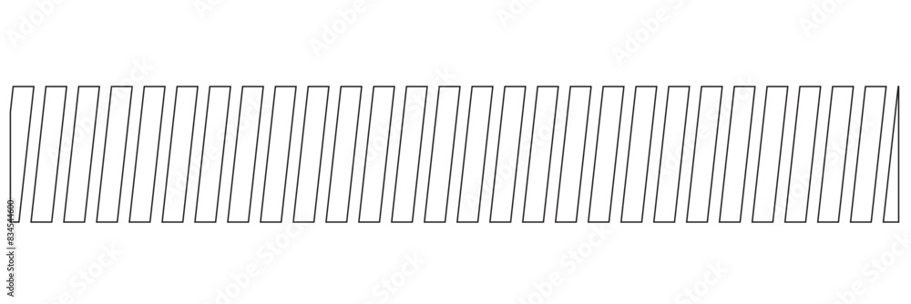 Slash line border. Diagonal parallel lines divider strip. Tilt strip ...