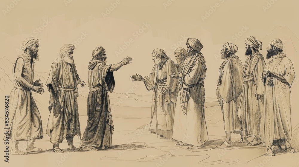 Biblical Illustration of Exodus 10: Plagues of Locusts and Darkness ...