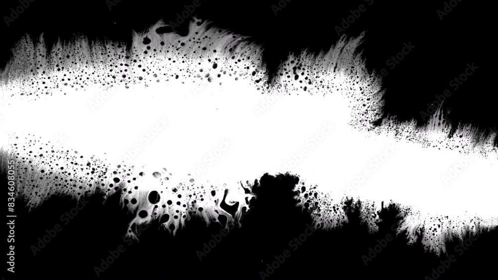 ink transition on white screen, drop texture, ink transition splatter ...