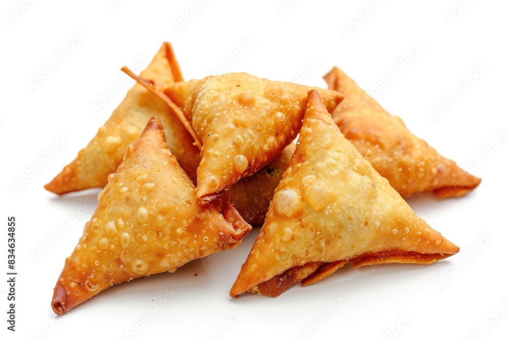 Foto de five chicken samosa, punjabi samosa, halwa puri, samosa cheese ...