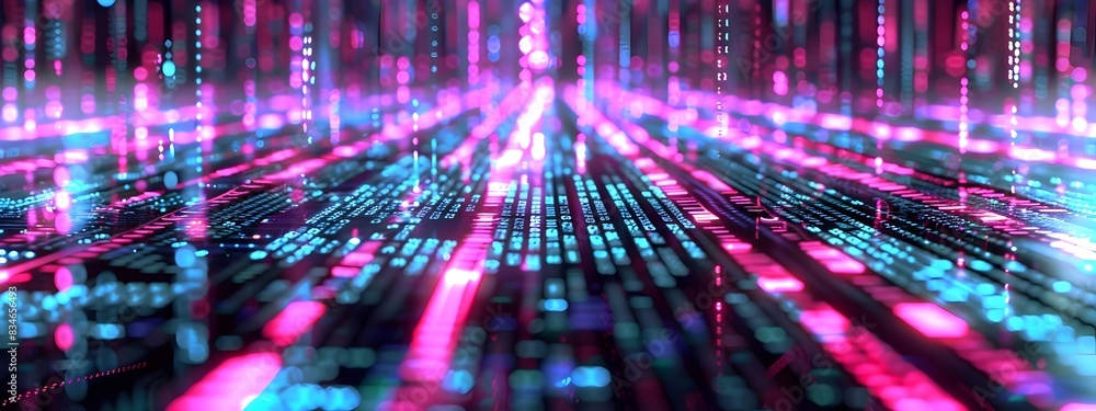 Visualizing The Intricacies Of Code Division Multiplexing In A Vibrant 3d Rendering Stock 0069