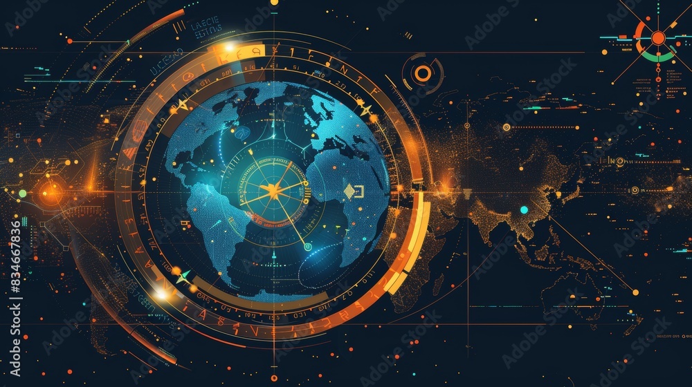 An infographic illustrating the relationship between Earth's axis ...