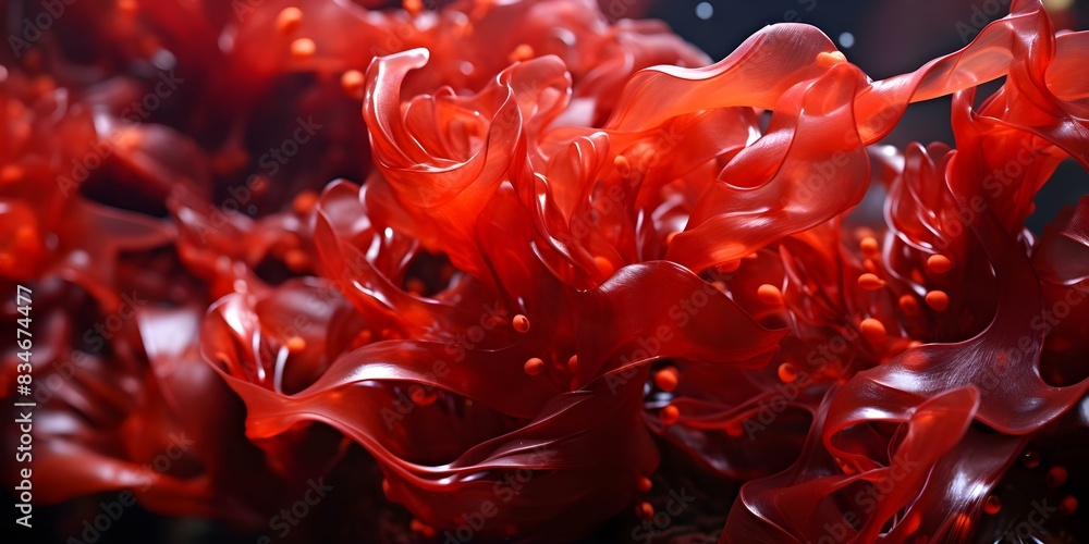Description Red seaweed a type of algae found in marine environments ...