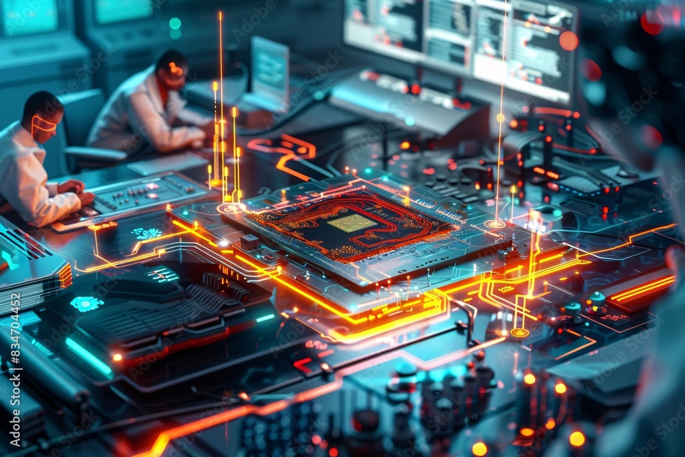 Powerful GPU chip designed for high-performance computing and gaming ...