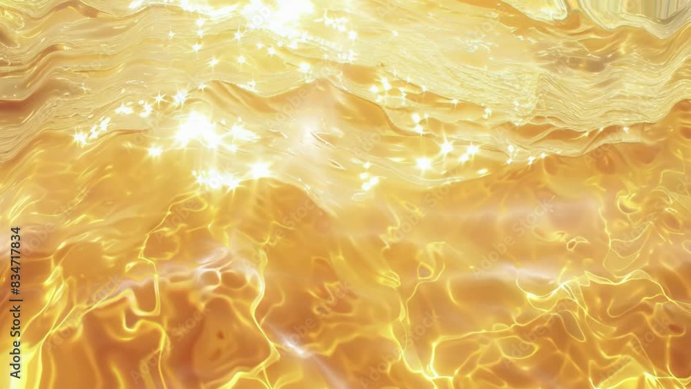 Abstract liquid gold background. Flowing liquid gold texture seamless ...