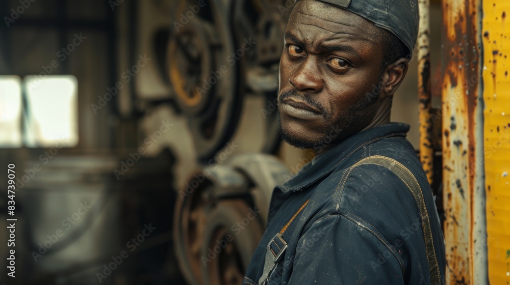 Dedicated Janitor Embracing Holiday Hustle: Labor Day, National Day ...