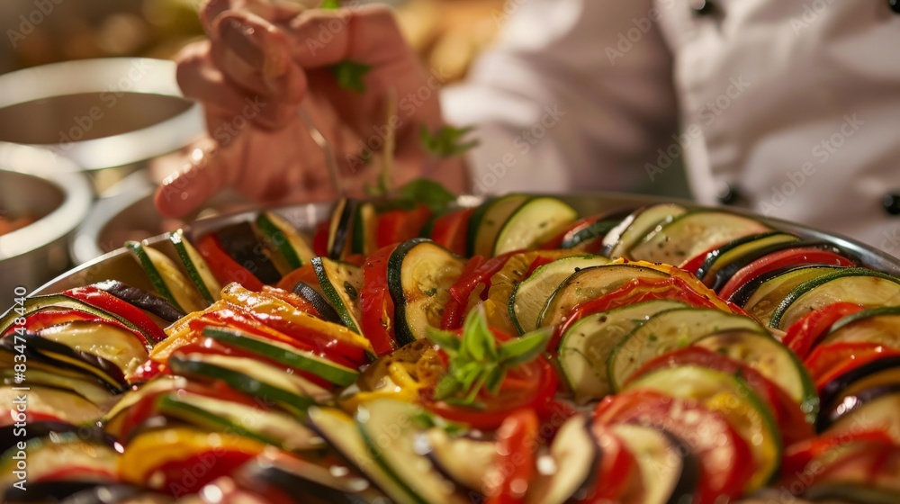 Ratatouille, a traditional French Provencal dish made with fresh summer ...