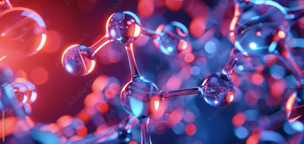 Silicon structure under a microscope, high-definition, close-up shot ...