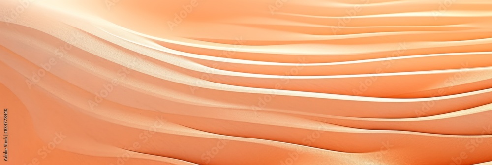 Abstract orange sand dune texture background with flowing, wavy ...