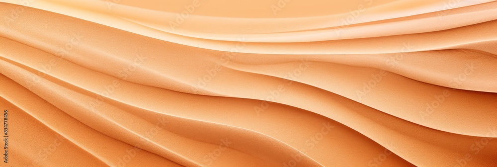 Abstract orange sand dune texture background with flowing, wavy ...