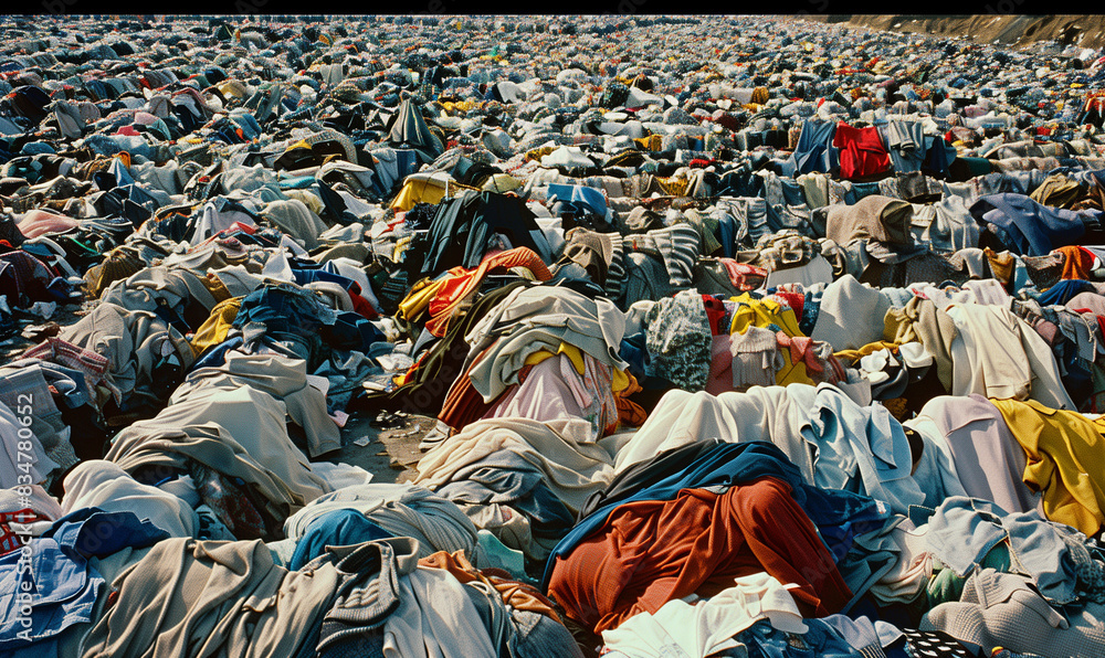 Used clothes dump highlights fast fashion environment Stock Photo ...