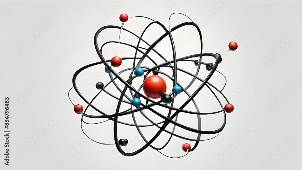 Understanding Atoms: A 3D Representation of Atomic Structure Stock ...