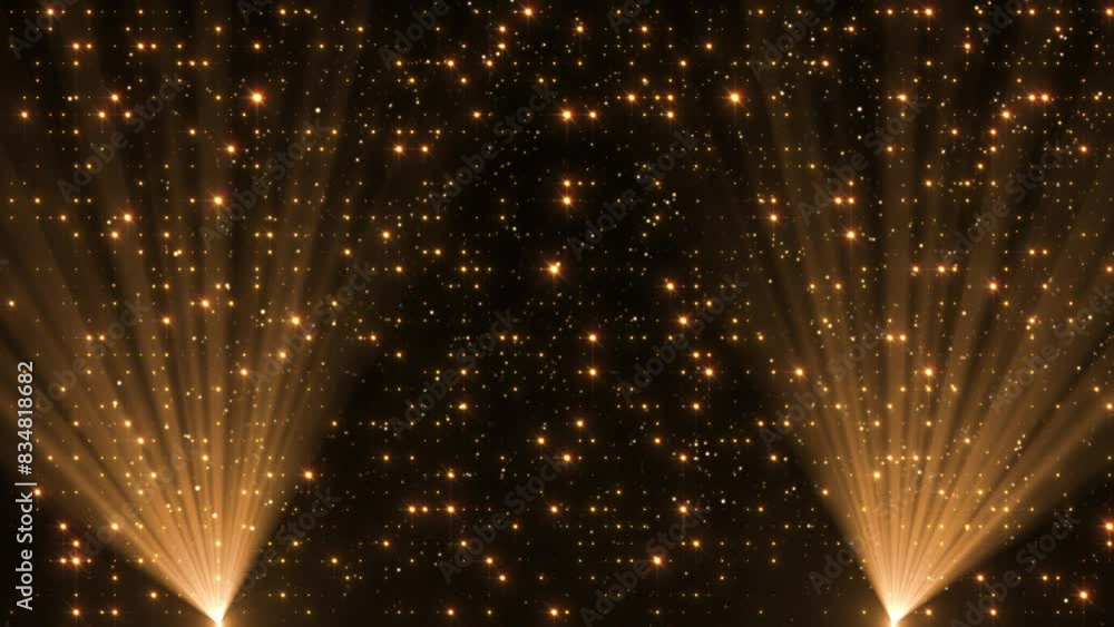 A spotlight illuminates the background of the stage. Spotlight with ...