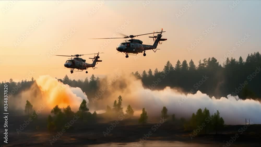 Using Helicopters with Water Buckets to Fight Summer Forest Fires ...