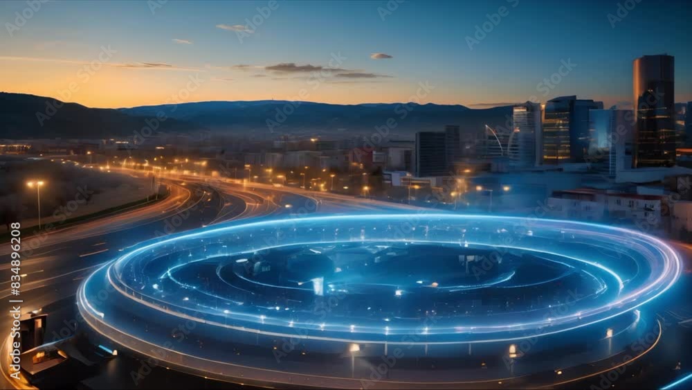 AR traffic management system overlaying digital information on real ...