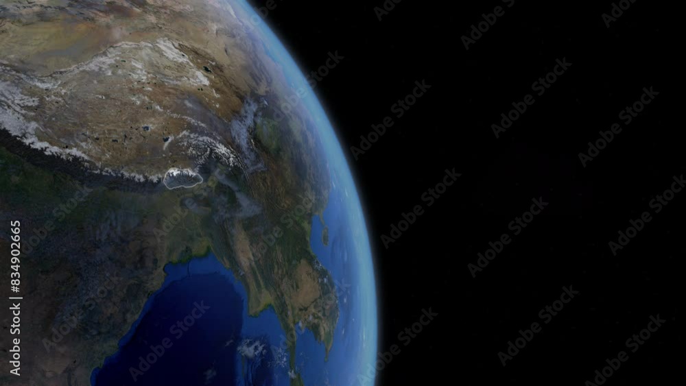 Fly Zoom into Bhutan, Thimphu, Phuntsholing, through space to see the ...