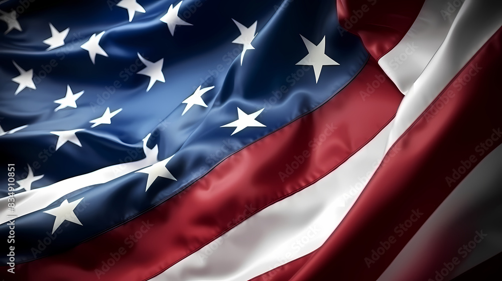 American Flag Pattern in Red, White, and Blue Colors – Patriotic Design ...