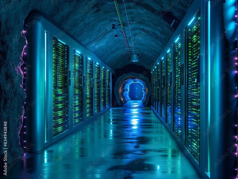 Subterranean Data Center A bunker like data center Stock Photo | Adobe ...