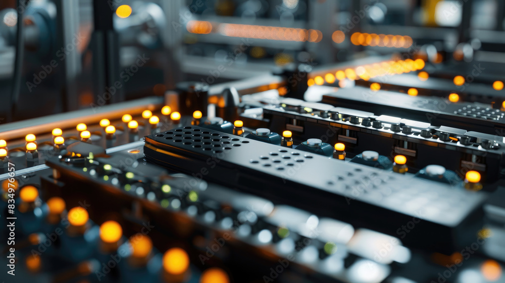 Manufacturing Process of Electric Car Battery Cells Stock Photo | Adobe ...