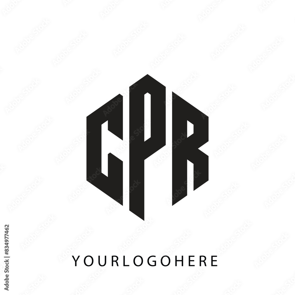 CPR letter black color logo vector design, CPR simple and modern logo ...