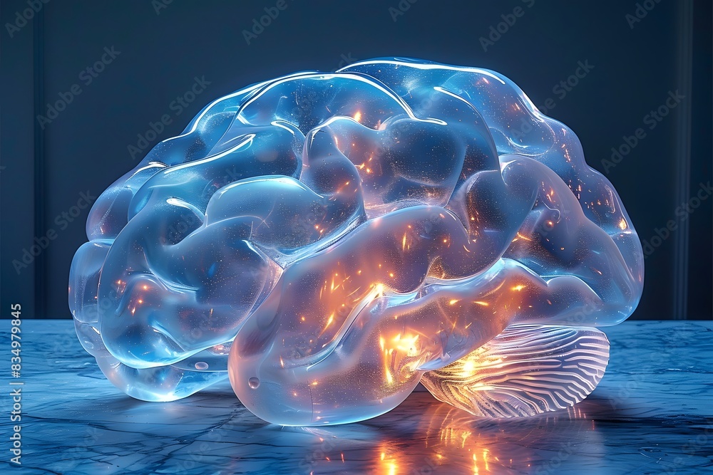 3D model of the brain that can be seen inside. Perhaps in the future ...