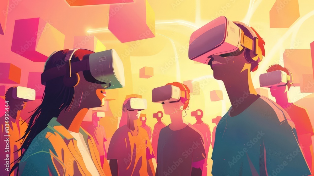 Create a visual guide to the impact of the metaverse on social norms ...