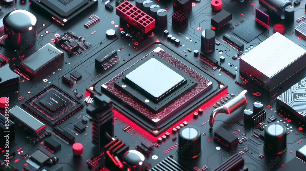 Design a visual representation of the anatomy of a modern computer ...