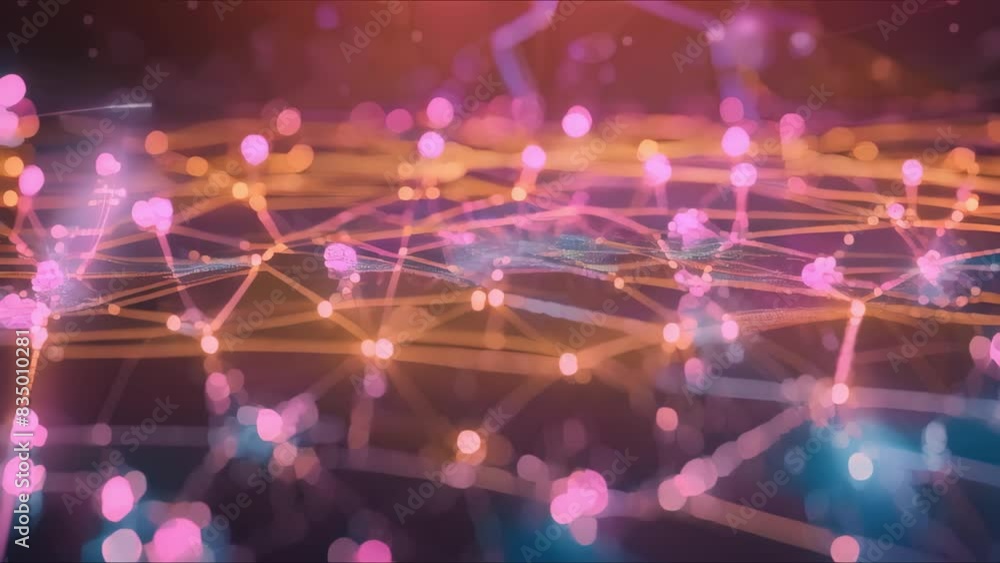 Global digital map with interconnected location pins symbolizing ...