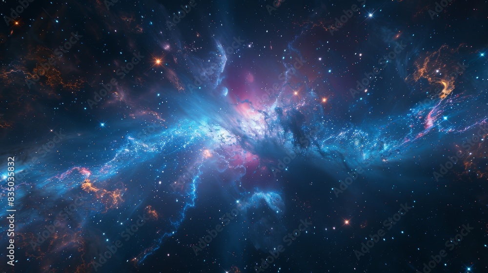 The cosmic mystery of dark matter, visualized as a faint, shadowy ...