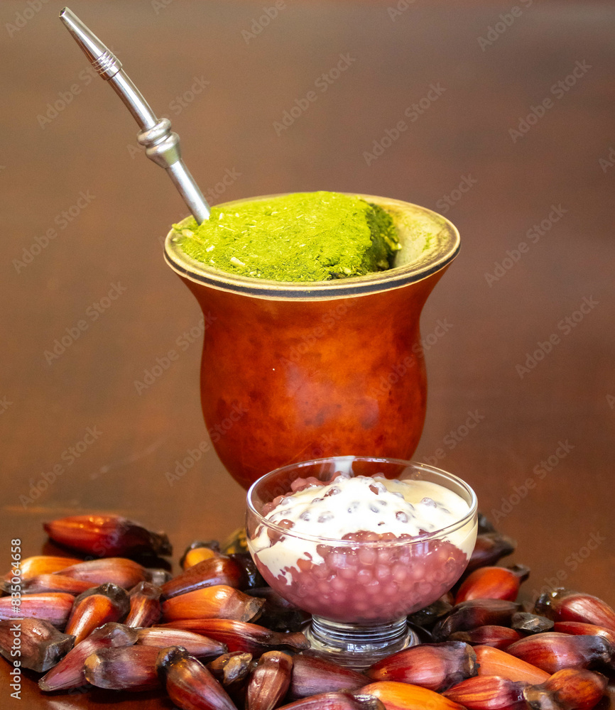 Foto de Typical Gaucho culture, yerba mate mate, red wine sago, pine ...